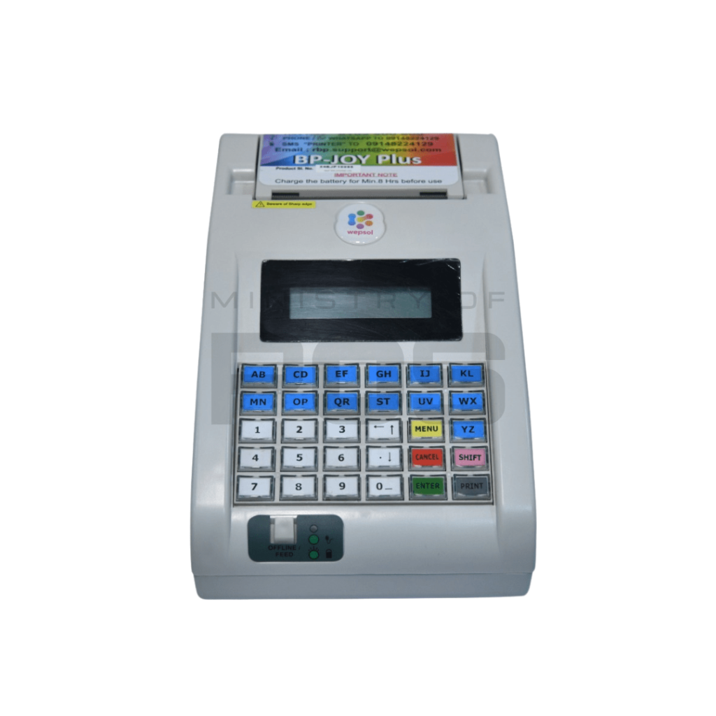 Wepsol BP Joy Plus Electronic Billing Machine | MinistryofPOS